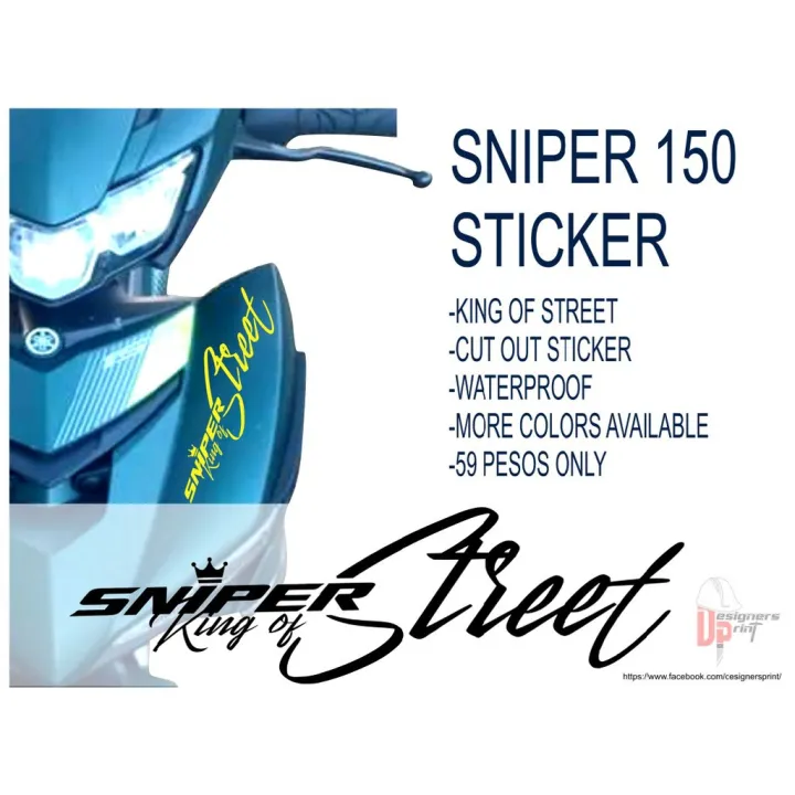 King of Street Sticker for Sniper 150 - Sniper Decals, 7 inches length ...