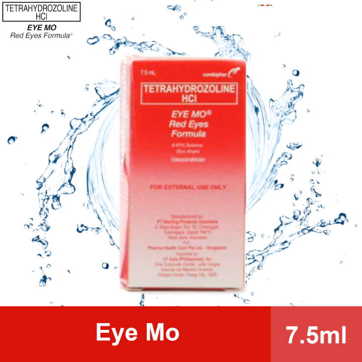 Eye Mo Red Eyes Formula 0.05% Solution (Eyedrops) Vasoconstrictor 7.5ml ...