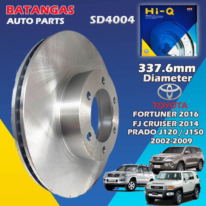 Rotor Disc (FRONT) TOYOTA FORTUNER 2016 / FJ CRUISER 2014/ PRADO J120 ...