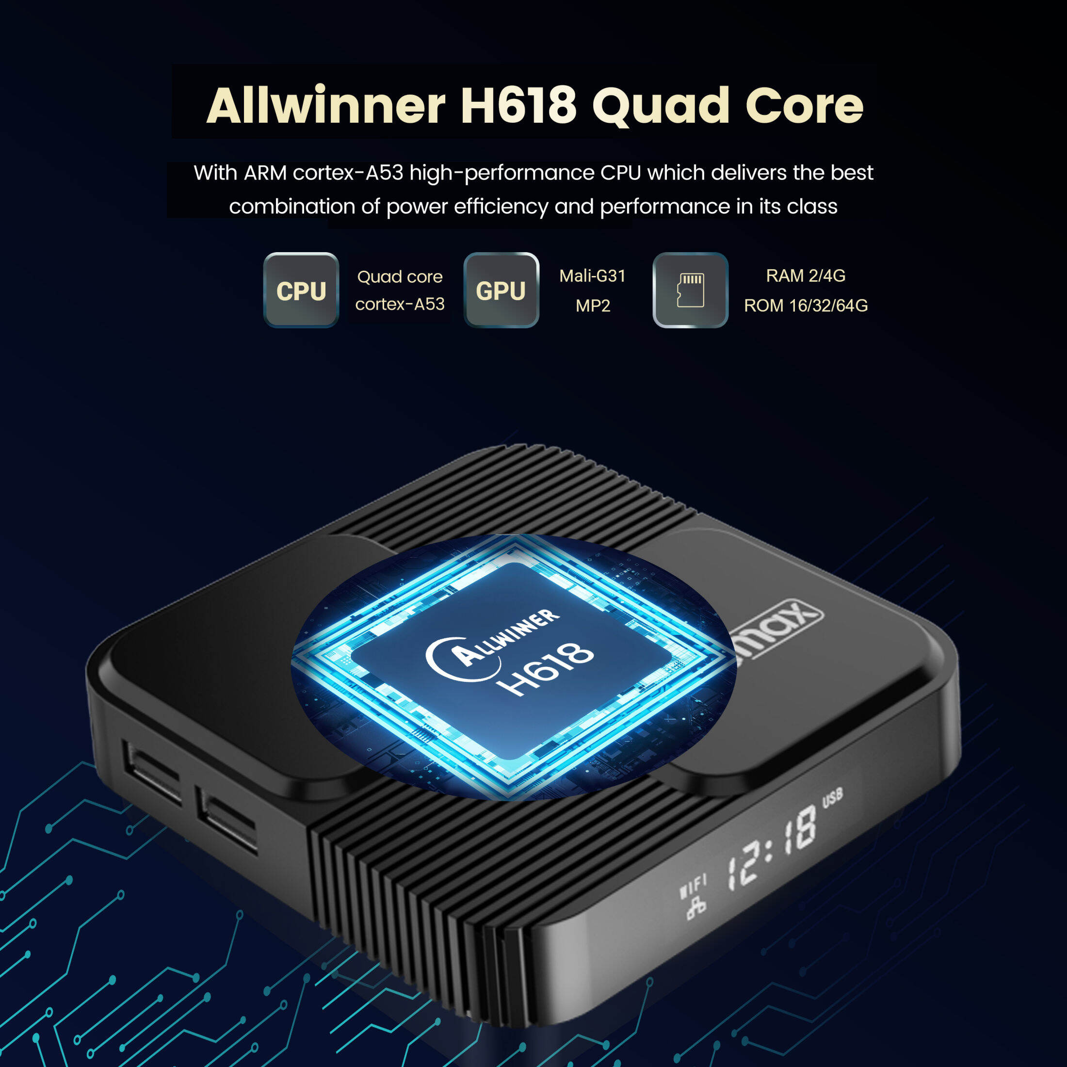 TV Box G96 Max H616 Android BC-10 6K /HD supports RAM mx-16 G + ROM ...