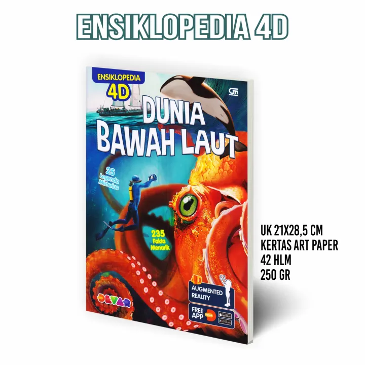 Buku Ensiklopedia 4D Dunia Bawah Laut Free APP Augmented Reality ...