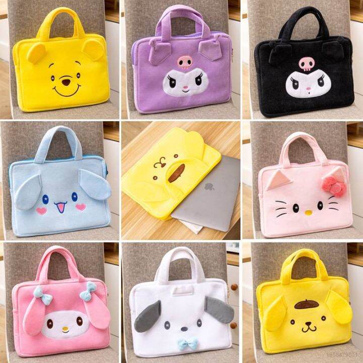 กระเป๋าใส่แล็ปท็อป แท็บเล็ต ลายการ์ตูน Hello Kitty Kuromi Sanrio Melody Winnie The Pooh ขนาด 14