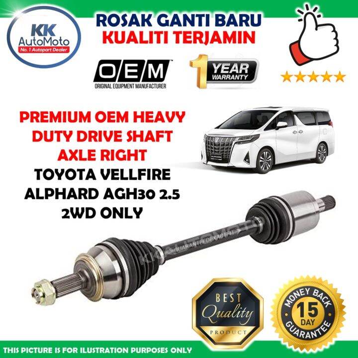Toyota Vellfire Alphard AGH30 2.5 2WD Premium OEM Heavy Duty Right ...
