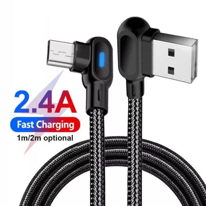 Fast charger micro usb type c charger cord 90 degree double elbow with ...