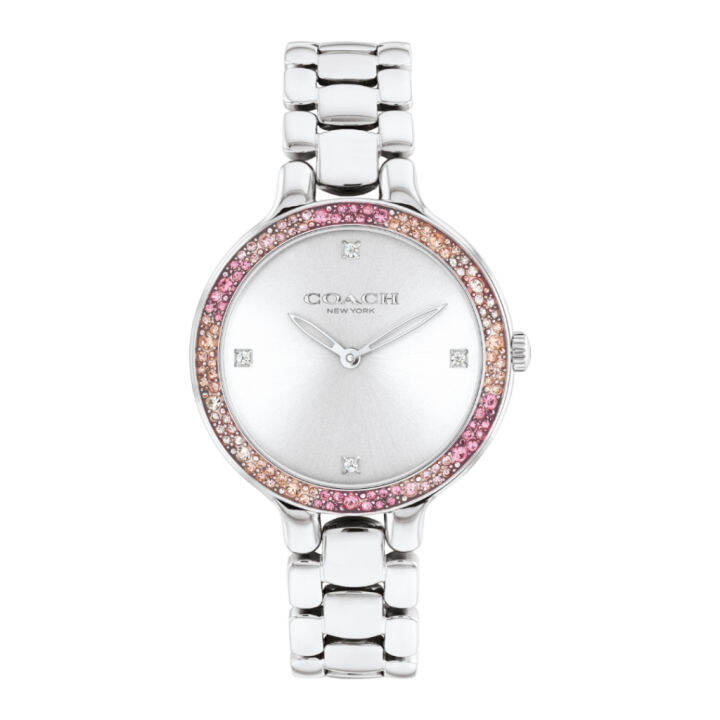 COACH CHELSEA CO14504165 นาฬิกาข้อมือผู้หญิง สายสแตนเลส Silver | Lazada ...