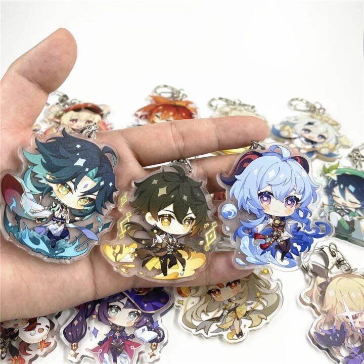 GALLOPE Kazuha Cosplay Razor Sayu Hu Tao Bennett Keyring Genshin Impact ...