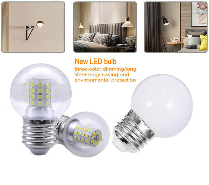 ERANPO Tri-Colour 6W 9W 12W LED Bulb 3 Color IN 1 E27 Holder LED Bulb ...