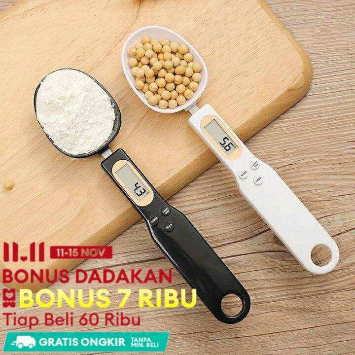 aiGooTan - TIMBANGAN SENDOK - Alat Takar Susu Bubuk Digital - Spoon Scale Sendok Ukur Elektrik ...