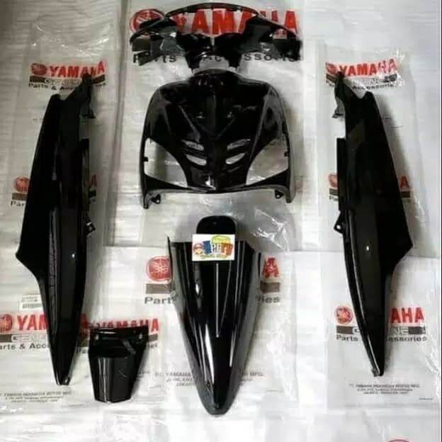 COVER BODY HALUS SET MIO SPORTY HITAM Original Yamaha | Lazada Indonesia