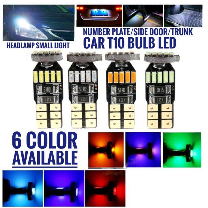 1PC T10 W5W Led Bulb Car Headlight Bulb Interior Room Light Roof Light ...
