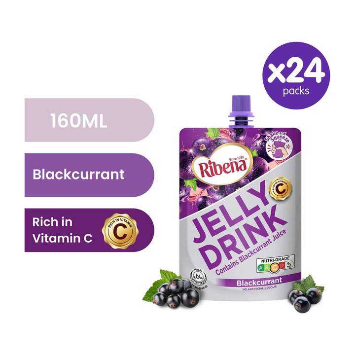 Ribena Blackcurrant Jelly Drink - 160ML x 24 | Lazada Singapore
