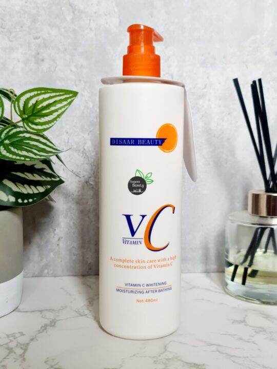 100% EFFECTIVE DISAAR BEAUTY VITAMIN C MOISTURIZING AND WHITENING LOTION 480ml | Lazada PH