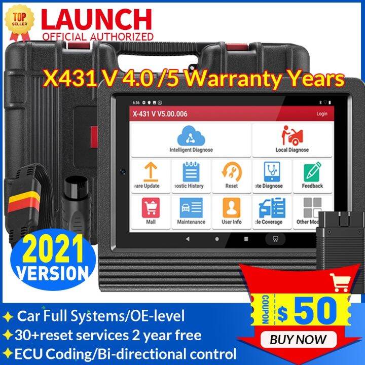 LAUNCH X431 V PRO 4.0 Full System Auto Scanner Automotive OBD2 ...