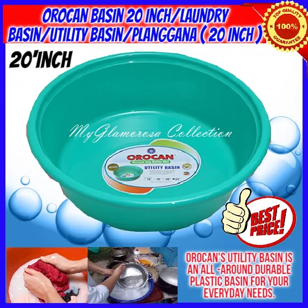 MyGlamorosa Collection Orocan Basin 20 inch/Laundry Basin/Utility Basin ...