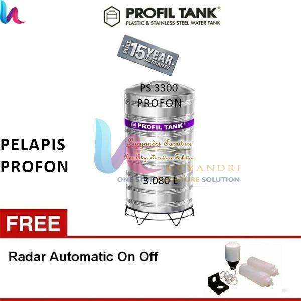 Tangki Air Stainless Profil Tank PS 3300 PROFON PAKAI KAKI Toren ...