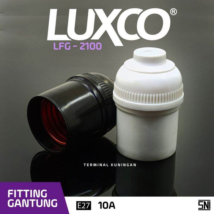 FITTING LAMPU GANTUNG / FITTING COLOK KAKI 2 E27 BAHAN TEMBAGA ASLI LUXCO BERSNI | Lazada Indonesia