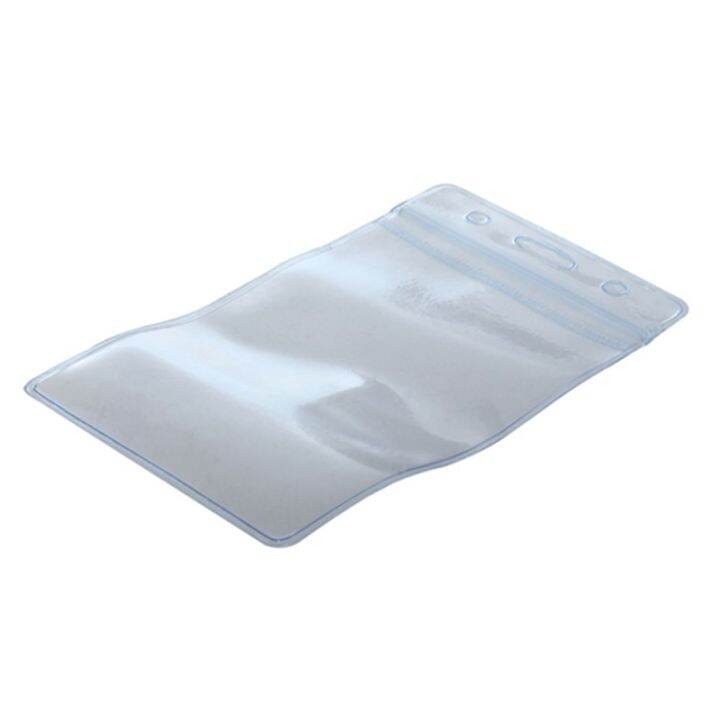 50 Pcs Clear Plastic Vertical Name Tag Badge ID Card Holders | Lazada.co.th