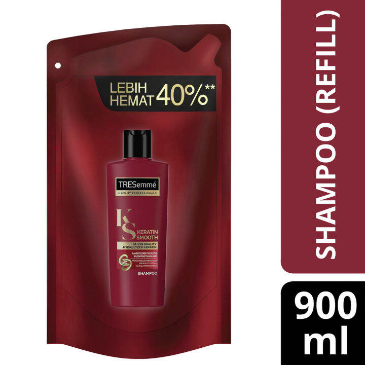 Tresemmé Keratin Smooth Shampoo Refill Pouch 900ml Lazada Indonesia