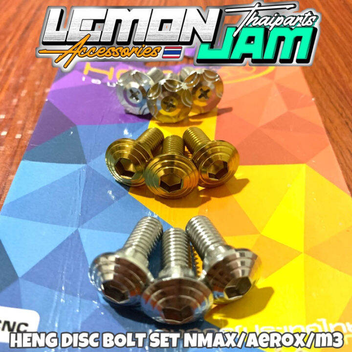 HENG CNC DISC BOLT NMAX V1 , V2 / AEROX V1 , V2 / MIO I 125 / SPORTY / SOULTT | Lazada PH