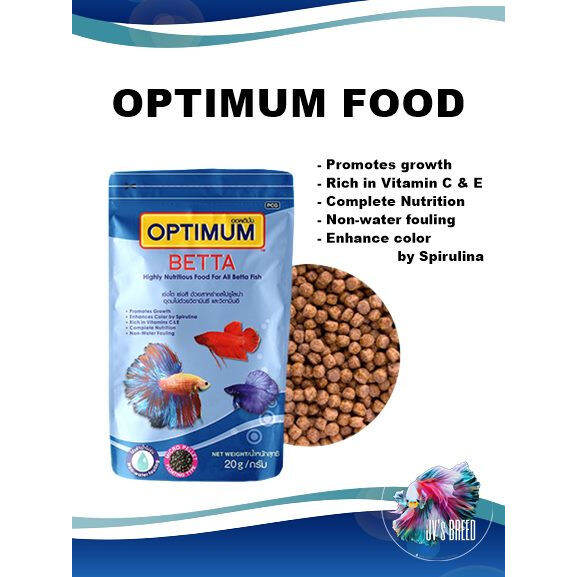 Optimum Betta Food Pellet 20g | Lazada PH