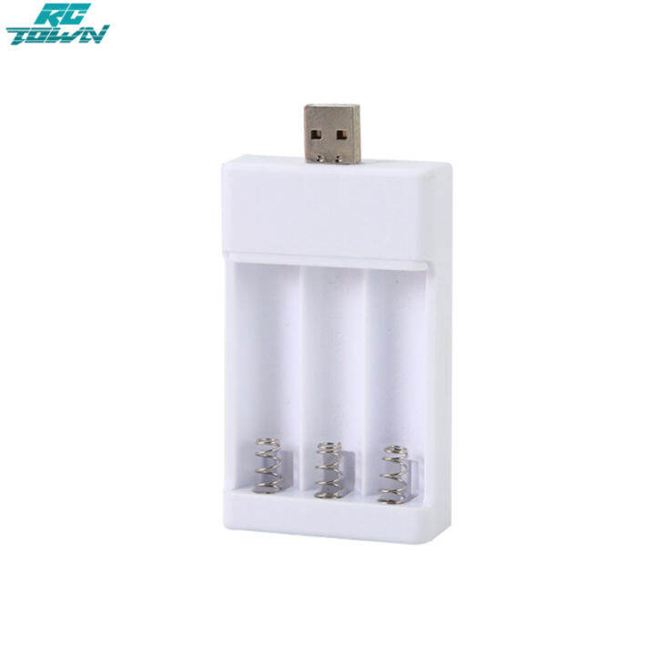 1.2v Usb Battery Charger 3-slot Charging Box Aa Aaa Ni-cd Rechargeable ...