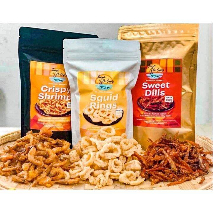 Seafood Trio Snack by Tuyo de Capiz! From the Capital of Philippines ...