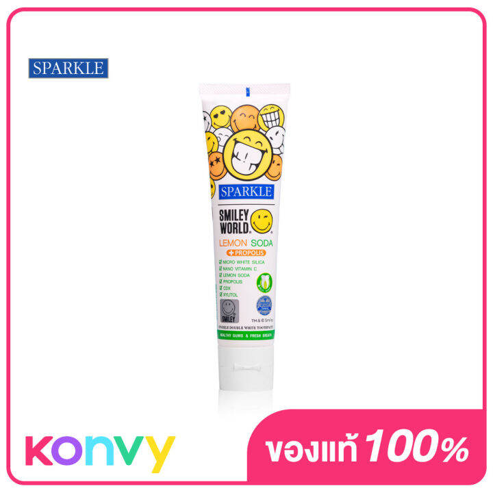 Sparkle Double White Lemon Soda Toothpaste 100g [Smiley] | Lazada.co.th