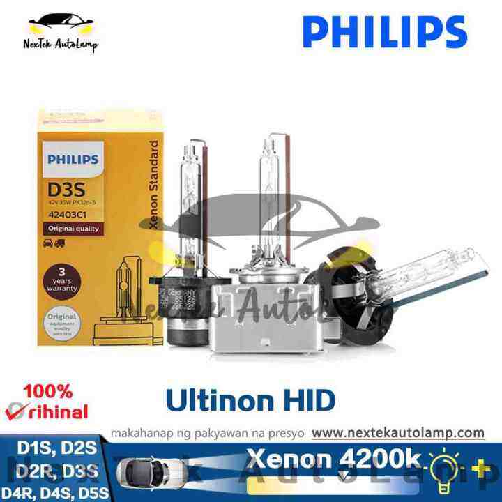 Philips Standard Xenon Bulbs HID D1S D1R D2S D2R D3S D4S D4R D5S Car ...