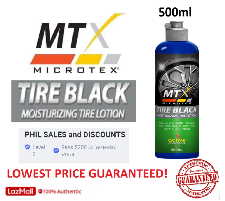 Microtex MTX Tire Black 500ml TIRE BLACK | Lazada PH