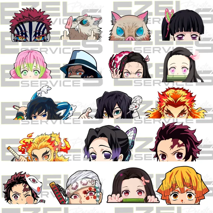 Demon Slayer Peeking Stickers | Lazada PH