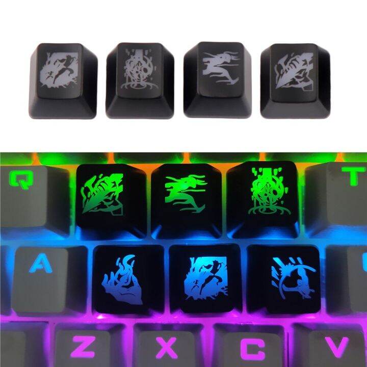 1PC Personality Backlit Keycaps Gaming Custom Keycap Cute ABS Key Caps ...