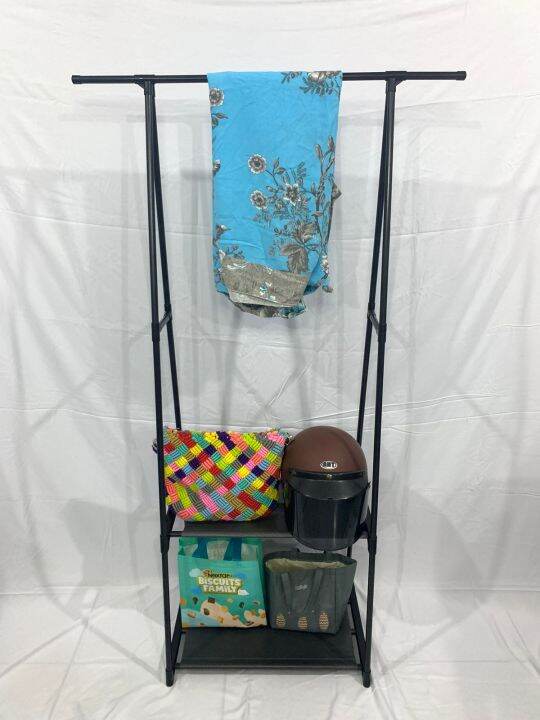 SHR3182 - TRIANGLE STAND HANGER/RAK HANGER BAJU/RAK GANTUNGAN SERBAGUNA ...