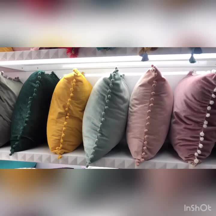 hksh ขายส่ง ins หมอนลูกไม้ลูกบอลสไตล์โมเดิร์นมินิมอล ผ้าคลุมโซฟา ...