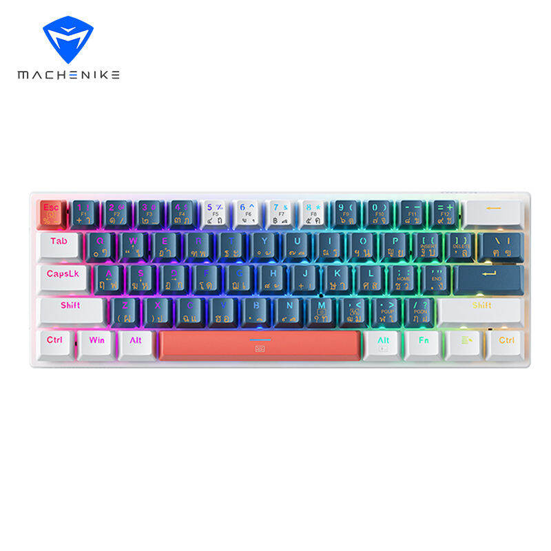 Machenike K500 B61 แป้นพิมพ์แบบกลไก Hot-swappable RGB Backlit 60% 61 ...