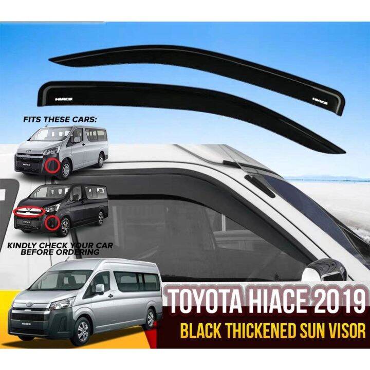 Toyota Hiace HI ACE 2019 Onward Door Visor OEM Rain Guard Window Visor ...