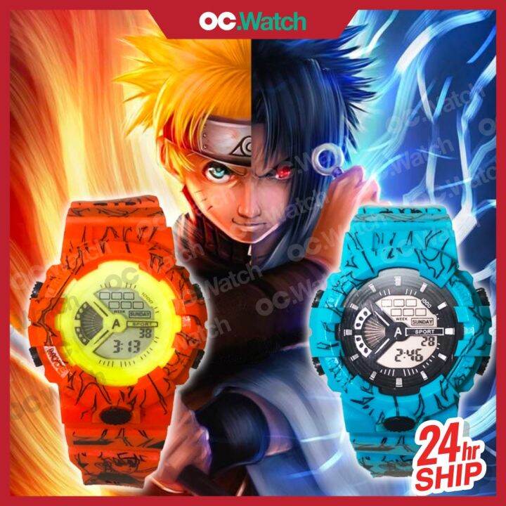 Naruto Digital LED Kids Boy Watch Student Men Sekolah Murah Sasuke ...
