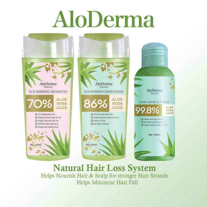 ALODERMA Hair Care Set of 3 (Shampoo, Conditioner, Hair Tonic) | Lazada PH