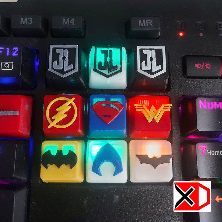 Justice League Artisan Keycaps for mechanical keyboard - Batman ...