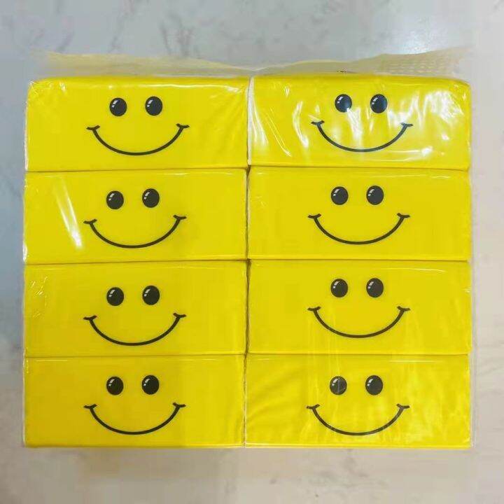 Rainbow tissue SMILE paper towel facial tissue (380 sheets) 80 packs ...