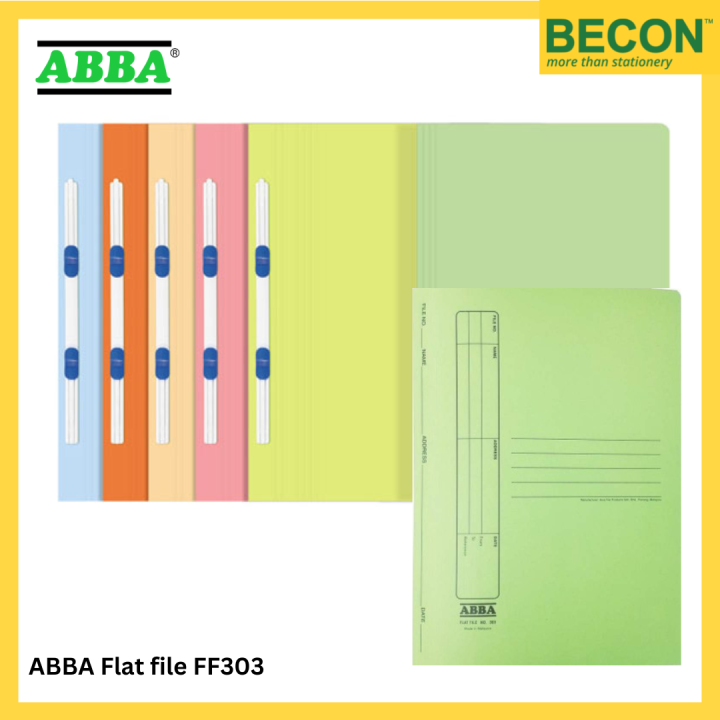 ABBA Flat file Manila paper file ( Assorted Colour ) [ 1 Pieces only ...
