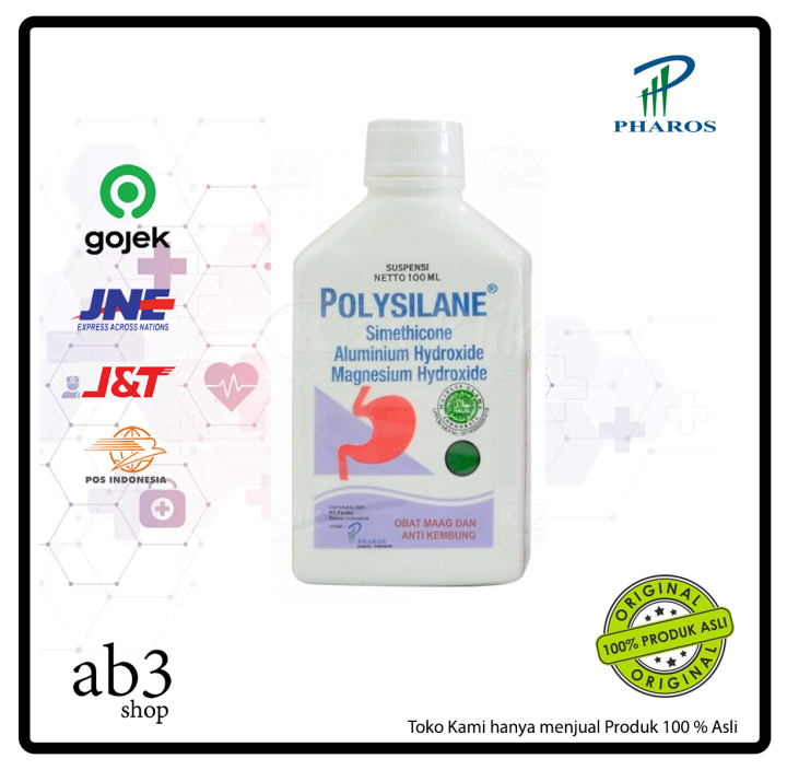 POLYSILANE SIRUP 100 ML / POLISYLANE 100 / POLISILANE 100 / OBAT MAAG ...