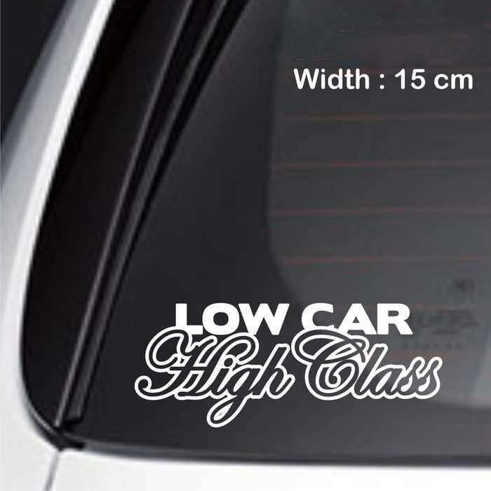 Stiker Mobil JDM Low Car High Class - Car Decal Sticker | Lazada Indonesia