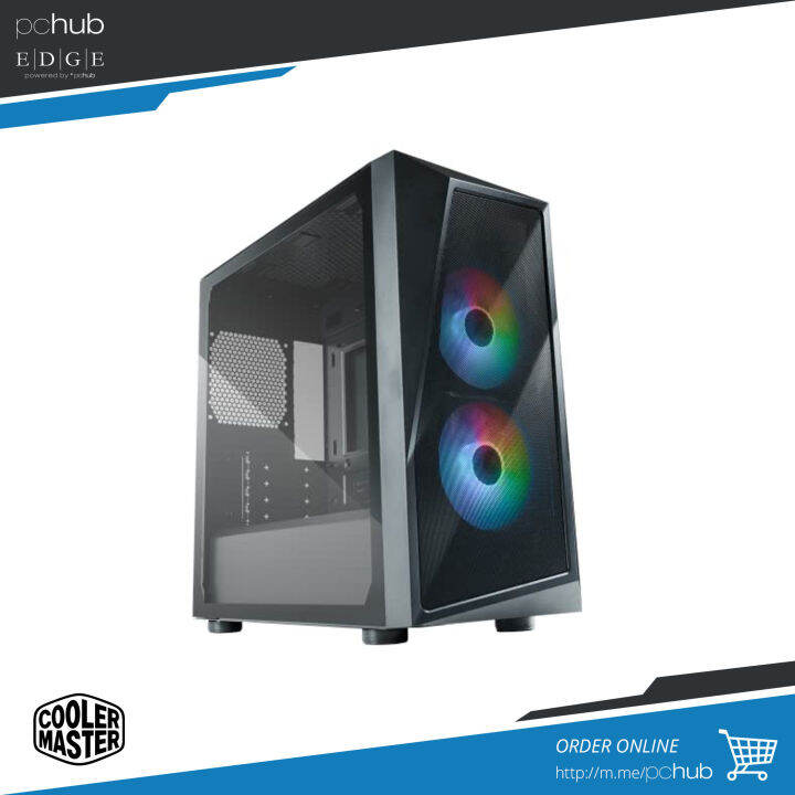 Cooler Master CM CMP 320 aRGB TG, black, mATX, 2x120mm, USB3 1C 1A, pn ...