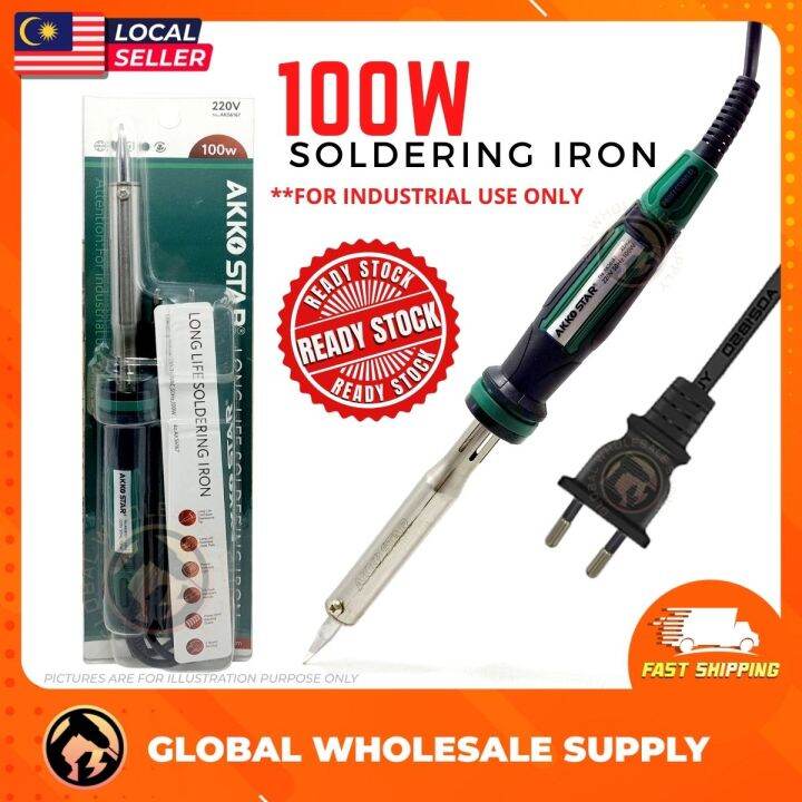100W Soldering Iron Kit Electric Component Soldering Wire Pateri Solder ...