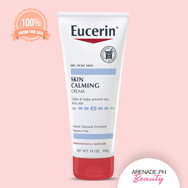 Eucerin Skin Calming Itch Soothing Cream Natural Oatmeal Enriched 14 oz ...
