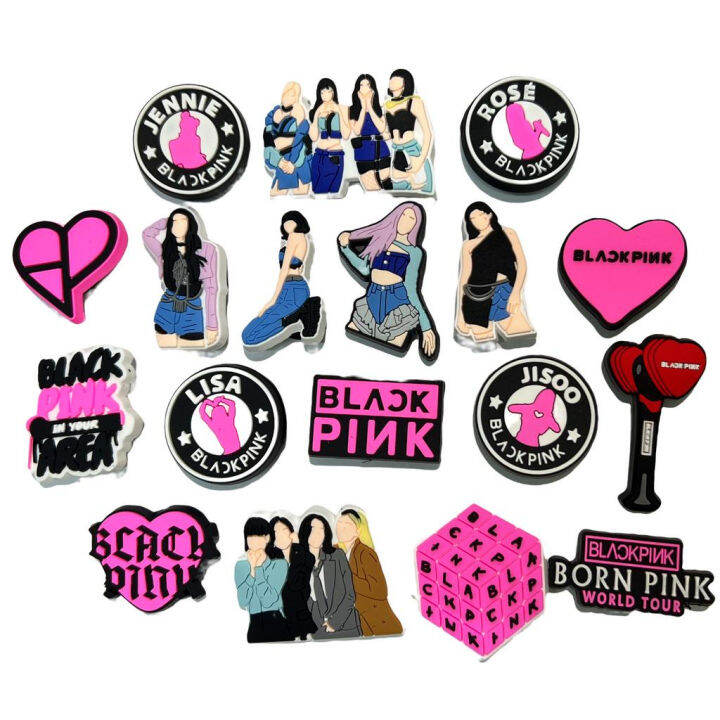 BLACKPINK blink JIBBITZ Pins for crocs sandals High quality | Lazada PH