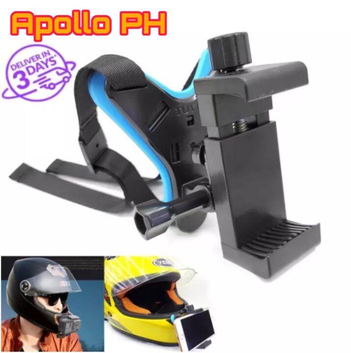 【COD】【New Upgrade】Motorcycle Helmet Chin Mount Holder with Mobile Phone ...