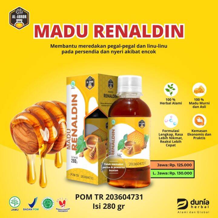 Madu RENALDIN - Madu Rematik, Pegal Linu, Nyeri Sendi, Kesemutan ...