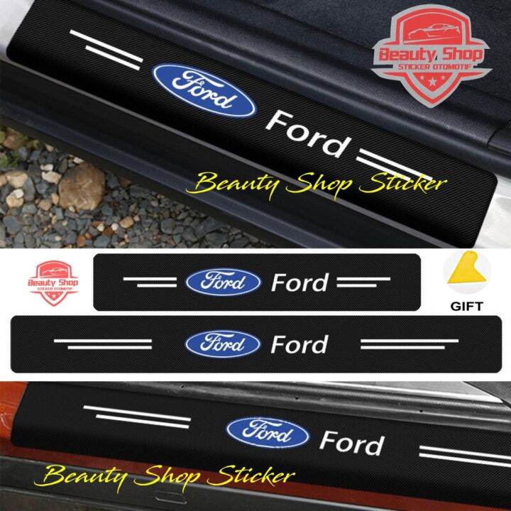 stiker mobil ford sticker karbon 3d sill plate ford ranger fiesta ...
