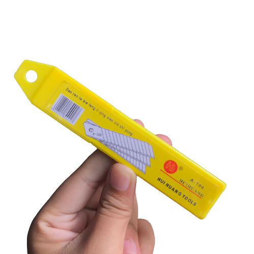 10 PCS Isi *NS* Cutter *NEBULA* Besar L500 Baja Hitam Refill Piso Kater ...